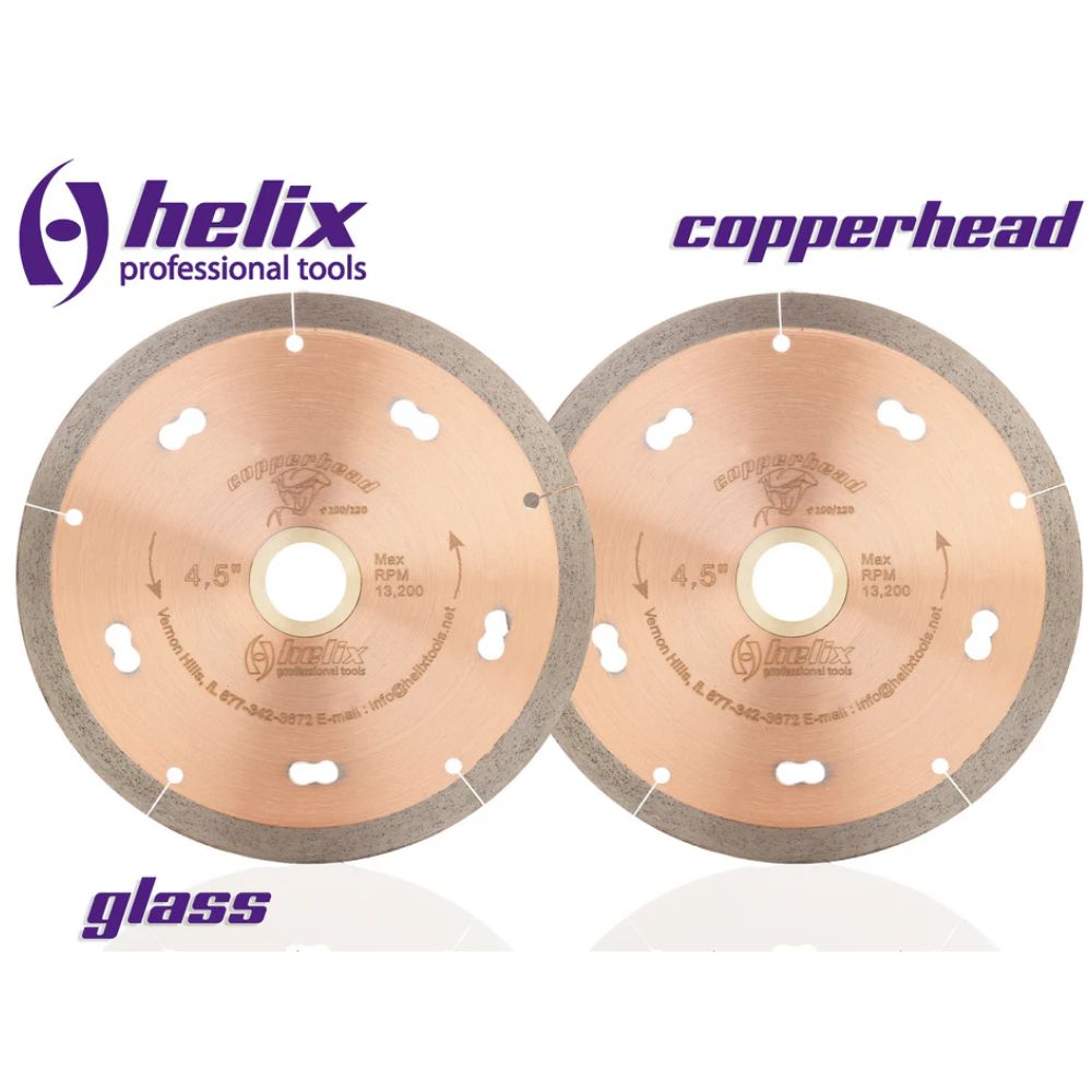 Helix Copperhead Glass Blade - Precision Glass Cutting Tool — TileTools