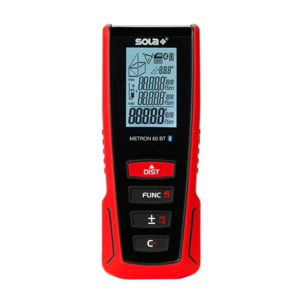 SOLA METRON 60 BT Laser Measurer – 200 ft with Bluetooth — TileTools