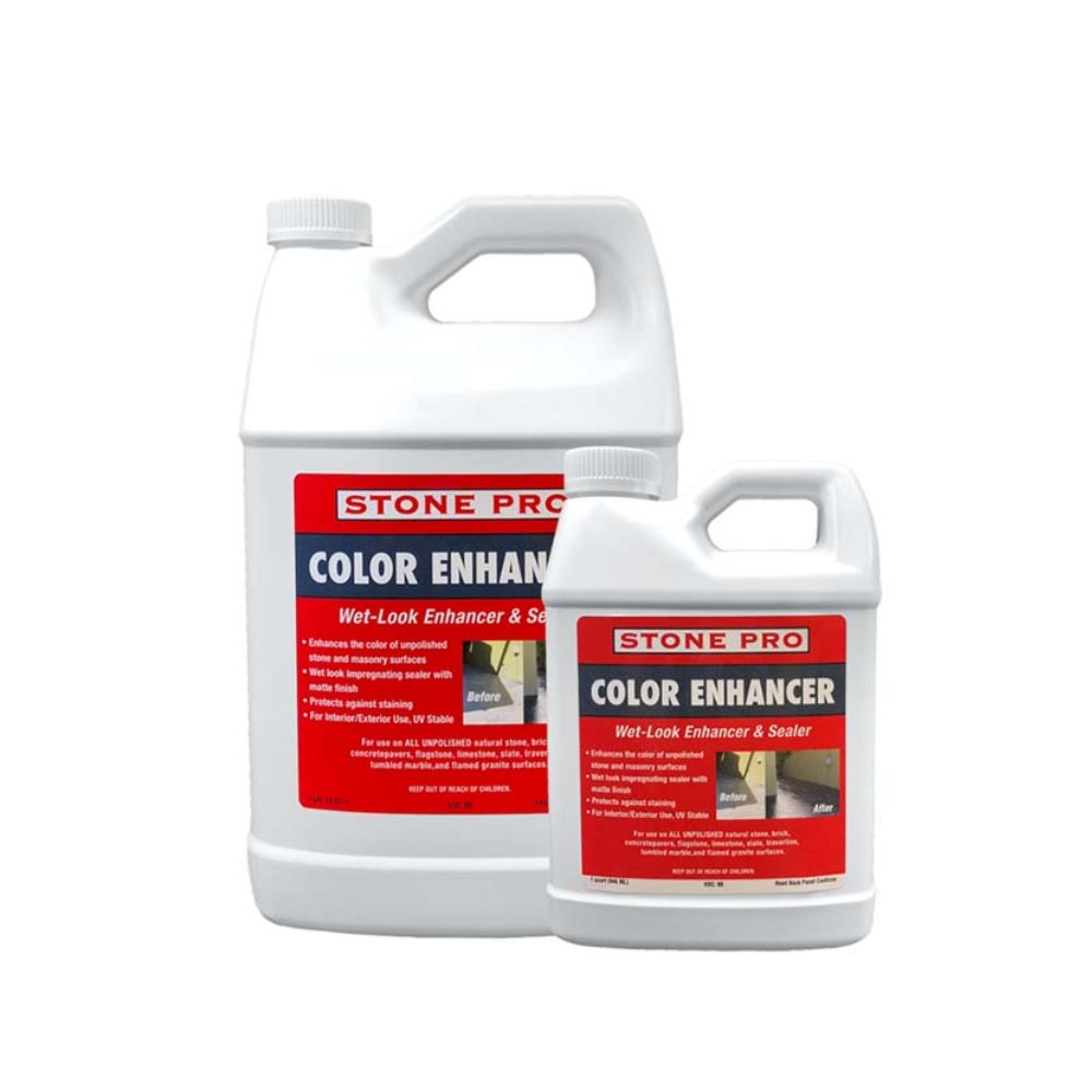 StonePro Color Enhancer | Wet Look Matte Sealer for Stone & Pavers ...