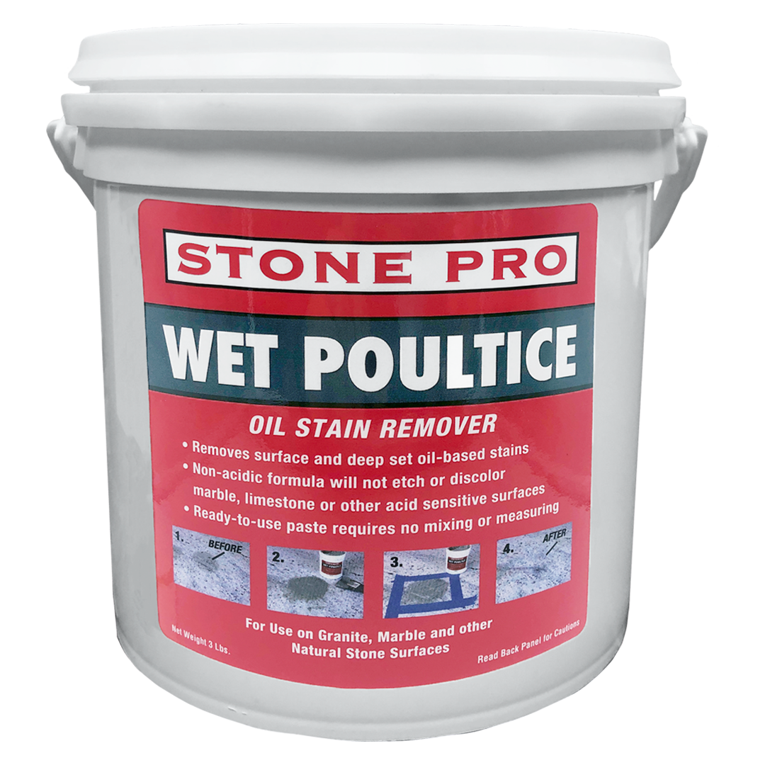 StonePro Wet Poultice | Oil & Water Stain Remover for Natural Stone ...