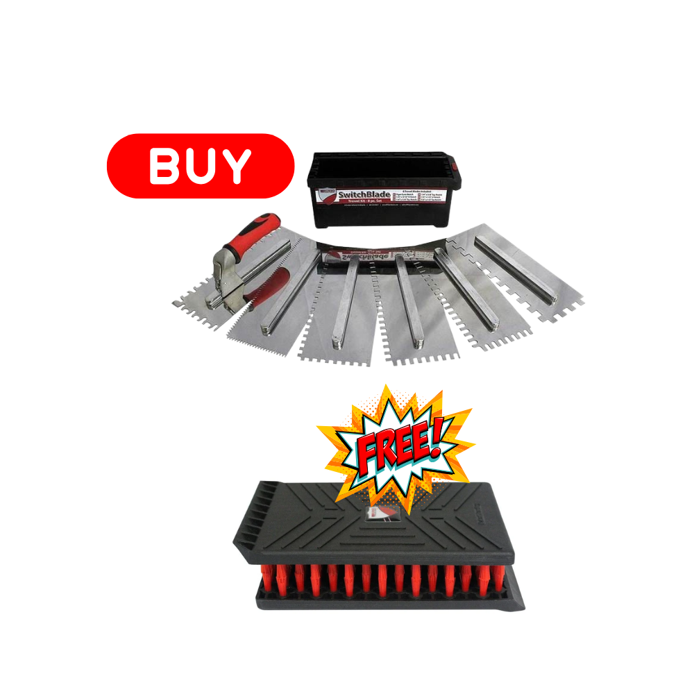 Buy SwitchBlade Trowel Set & Get a Free Trowel Brush – TileTools