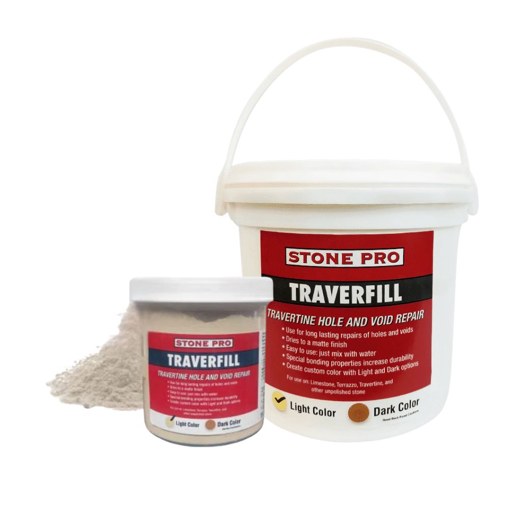 StonePro Traverfill | Travertine Hole Repair Compound — TileTools