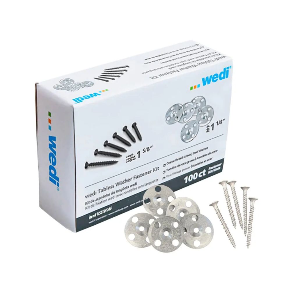 wedi Tabless Fastener Kit – Screws & Washers (100 ct) — TileTools
