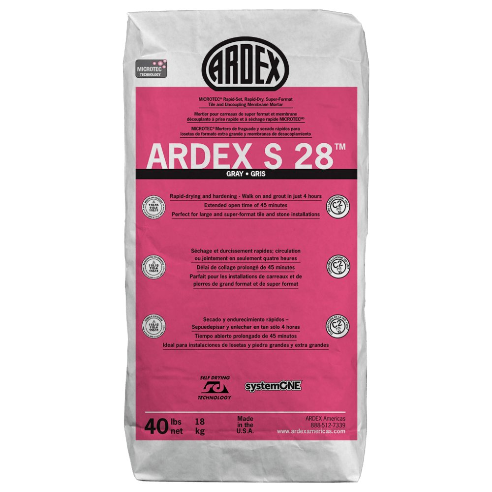 ARDEX S 28 Mortar for Super-Format Tiles – Rapid Set & Dry — TileTools