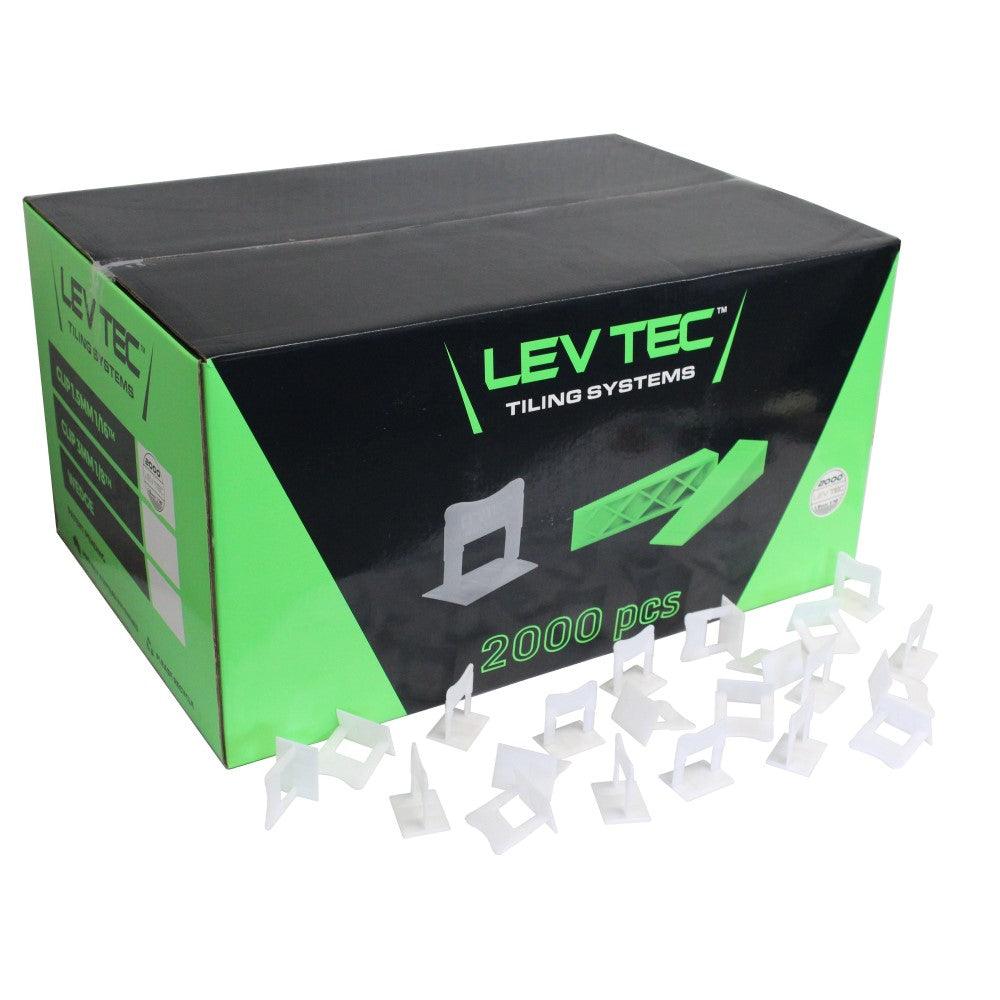 LEVTEC 1/16" Tile Leveling Clips | Professional Lippage-Free Results ...