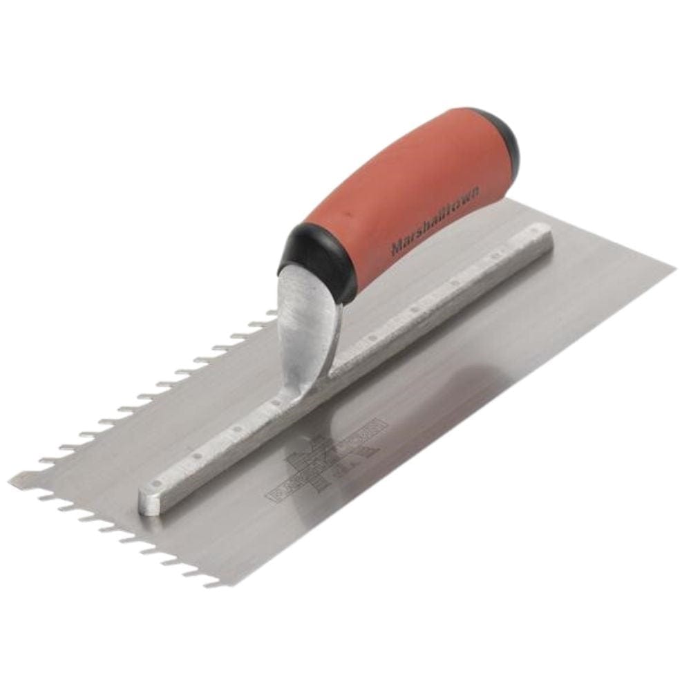 Master Tiling with Marshalltown LayFlat™ Notched Trowel — TileTools
