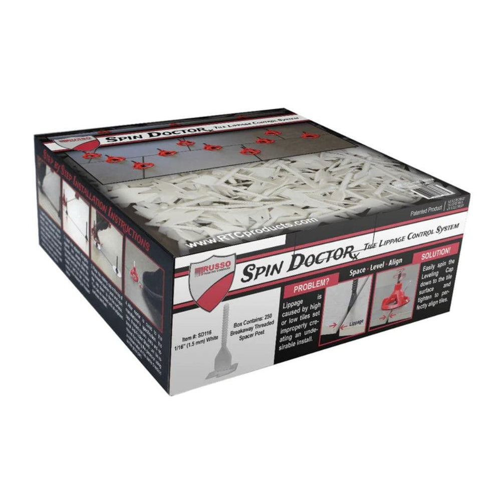 Spin Doctor Tile Leveling System | 1/16" Posts for Precision Tile ...
